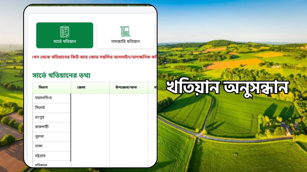 Eporcha Gov BD ই পর্চা খতিয়ান অনুসন্ধান